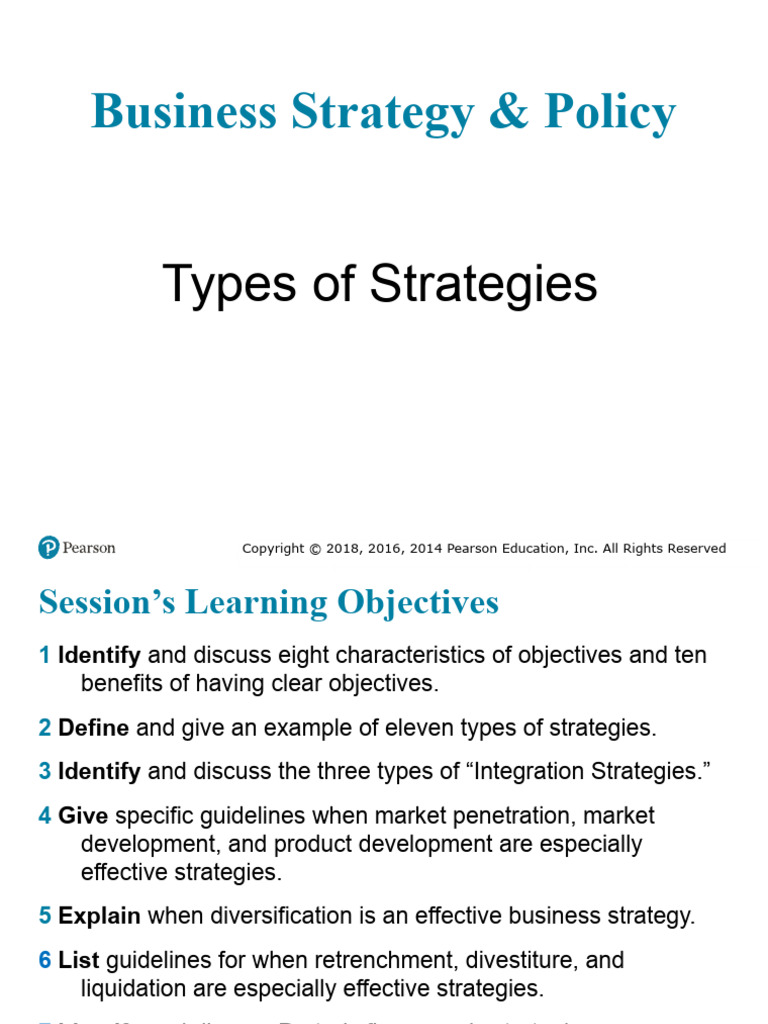 Lecture Slides (Type of Strategies, Part-1) | PDF | Strategic ...