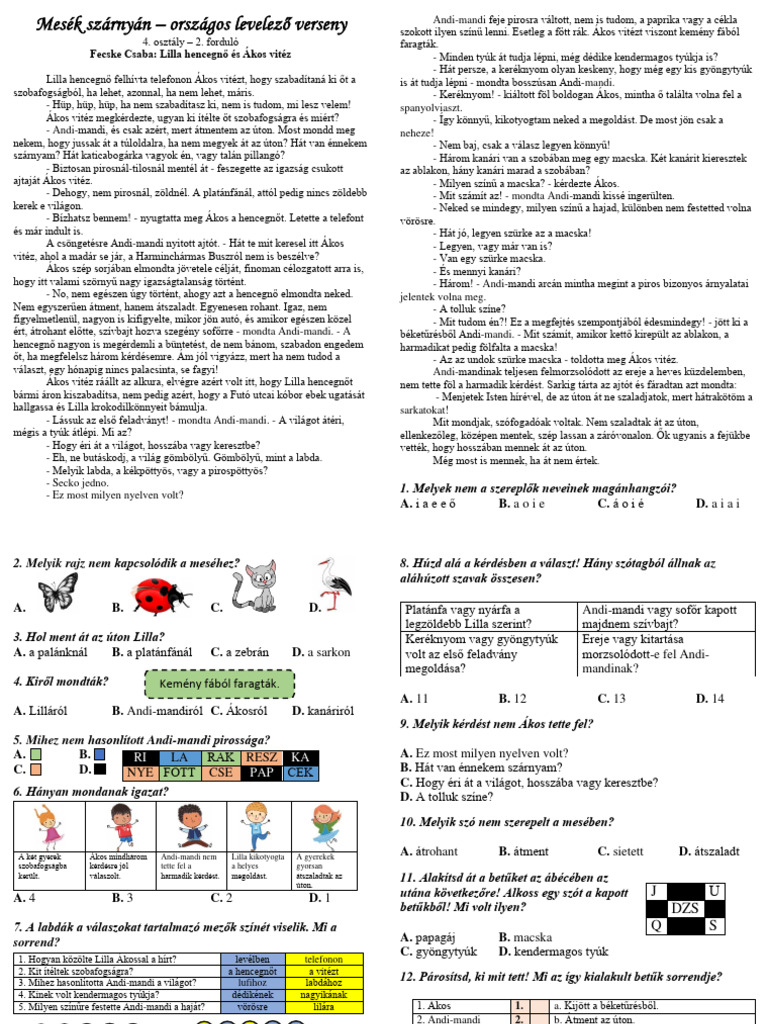 ME4-2 Forduló | PDF
