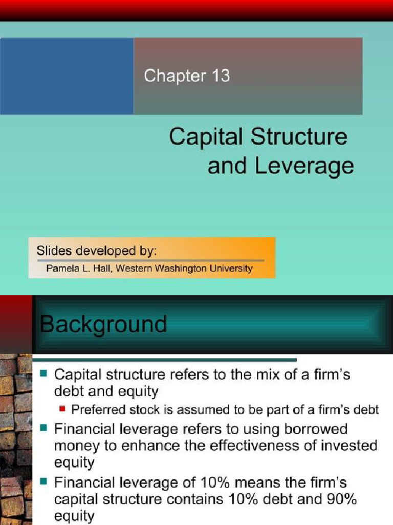 Capital Structure and Leverage | PDF Capital Structure and Leverage | PDF