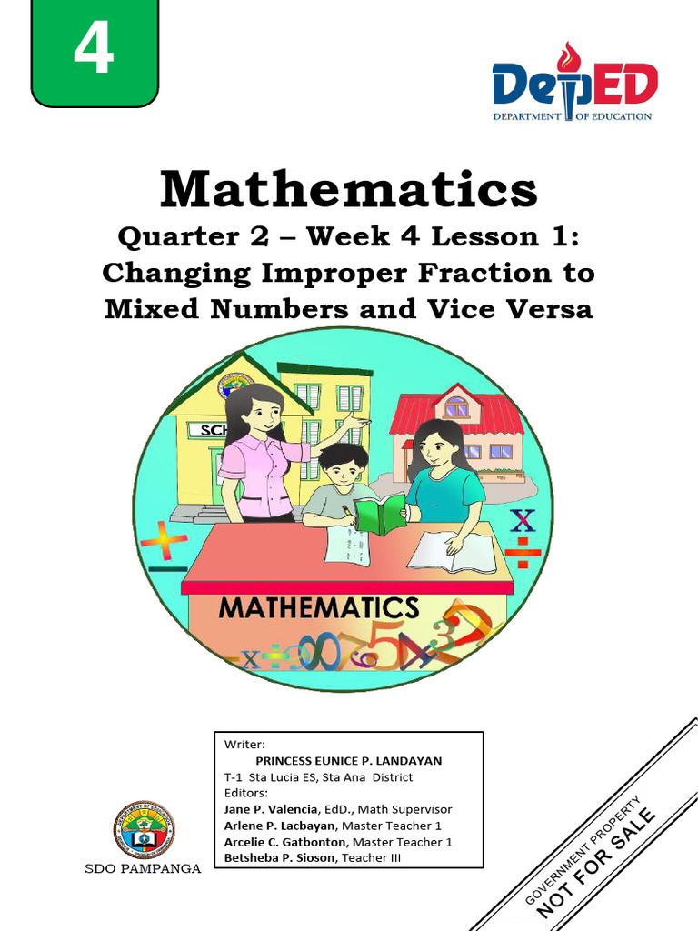 MATH4 Q2 Week4 Lesson1-25pages | PDF | Mathematical Notation | Division (Mathematics)