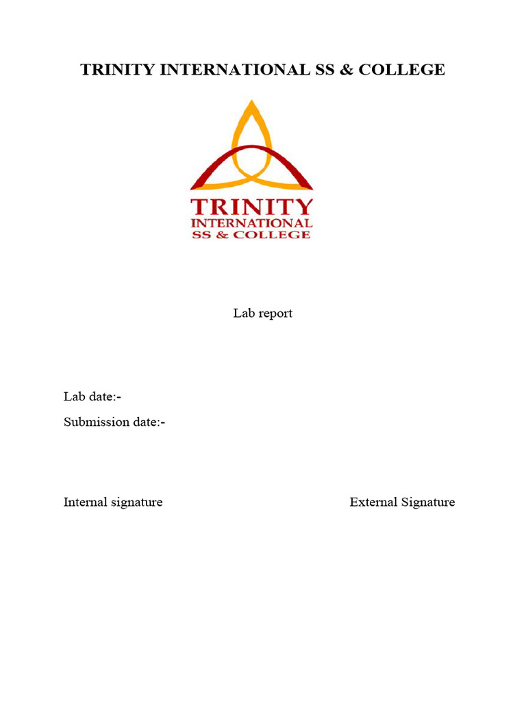 Lab Report Submission Guidelines | PDF