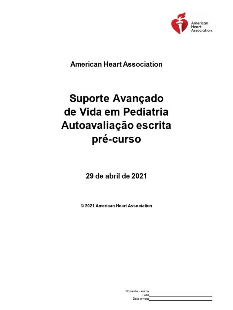 Autoavaliação SAVP: Identificação de Ritmos | PDF | Reanimação ...