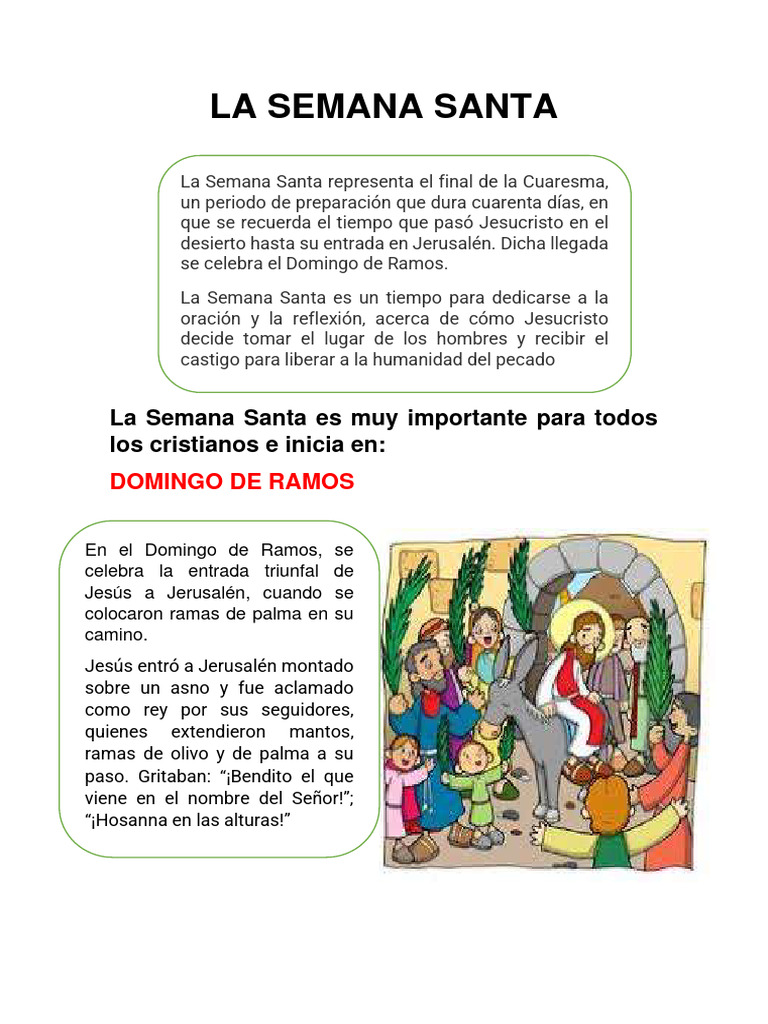 Semana Santa | PDF | Pascua de Resurrección | Jesús