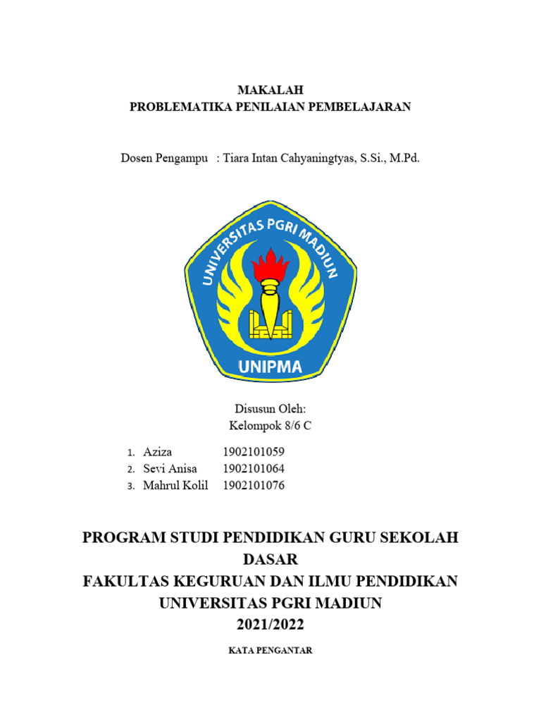Problematika Penilaian Pembelajaran | PDF