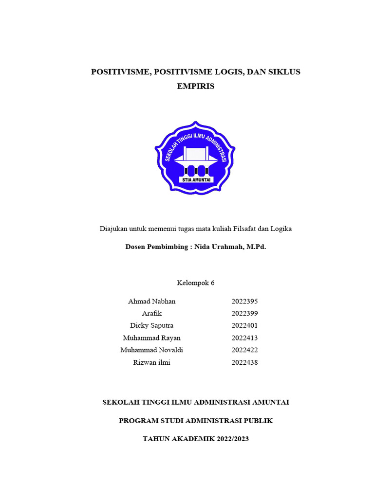 Positivisme dan Siklus Empiris Filsafat | PDF