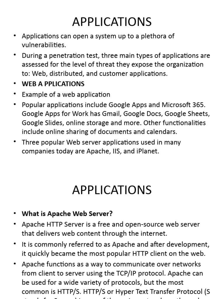 6.applications, War Dialing, Services and Concern | PDF | World Wide ...