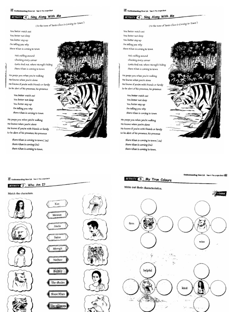 A Jungle Book Exersice 1 | PDF