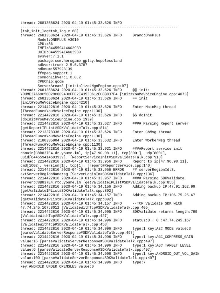 Ymrtc Log | PDF | Internet Protocol Suite | Internet Protocols