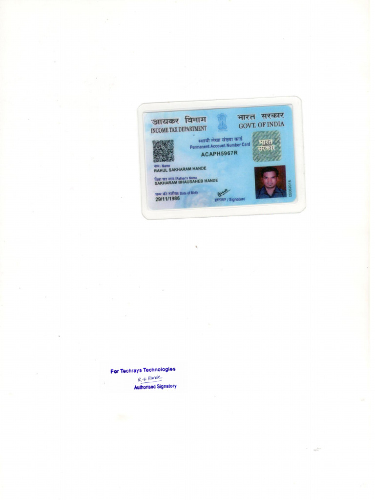 Pan Card | PDF