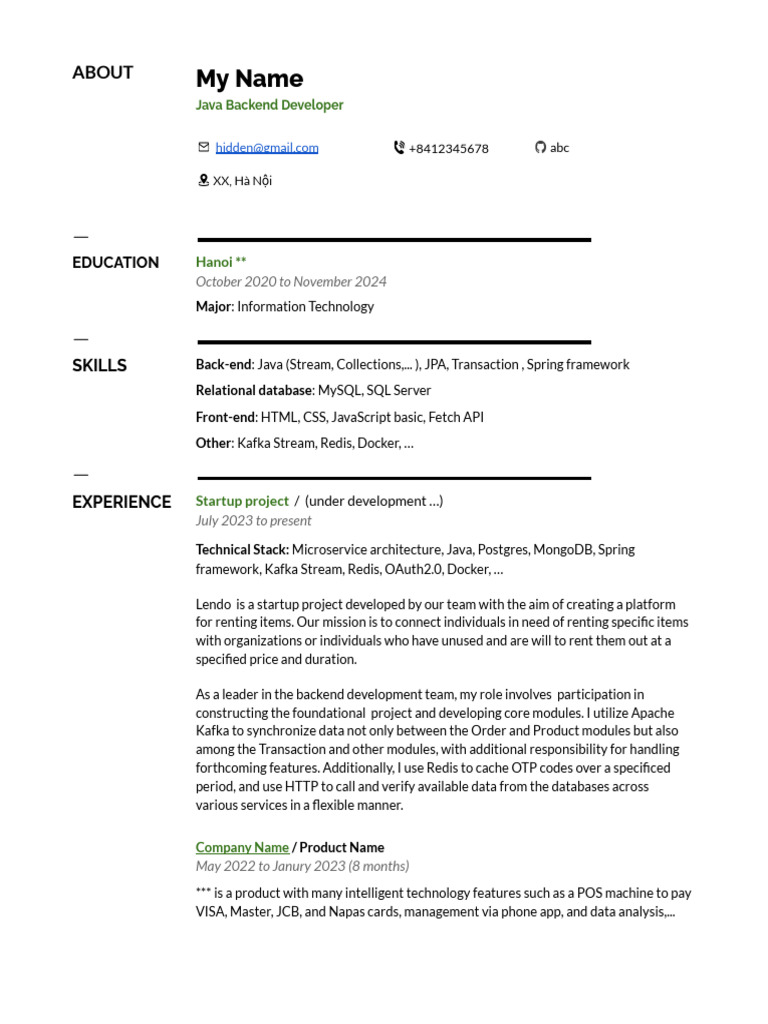 Hide_info_CV_Java | PDF | Spring Framework | Databases