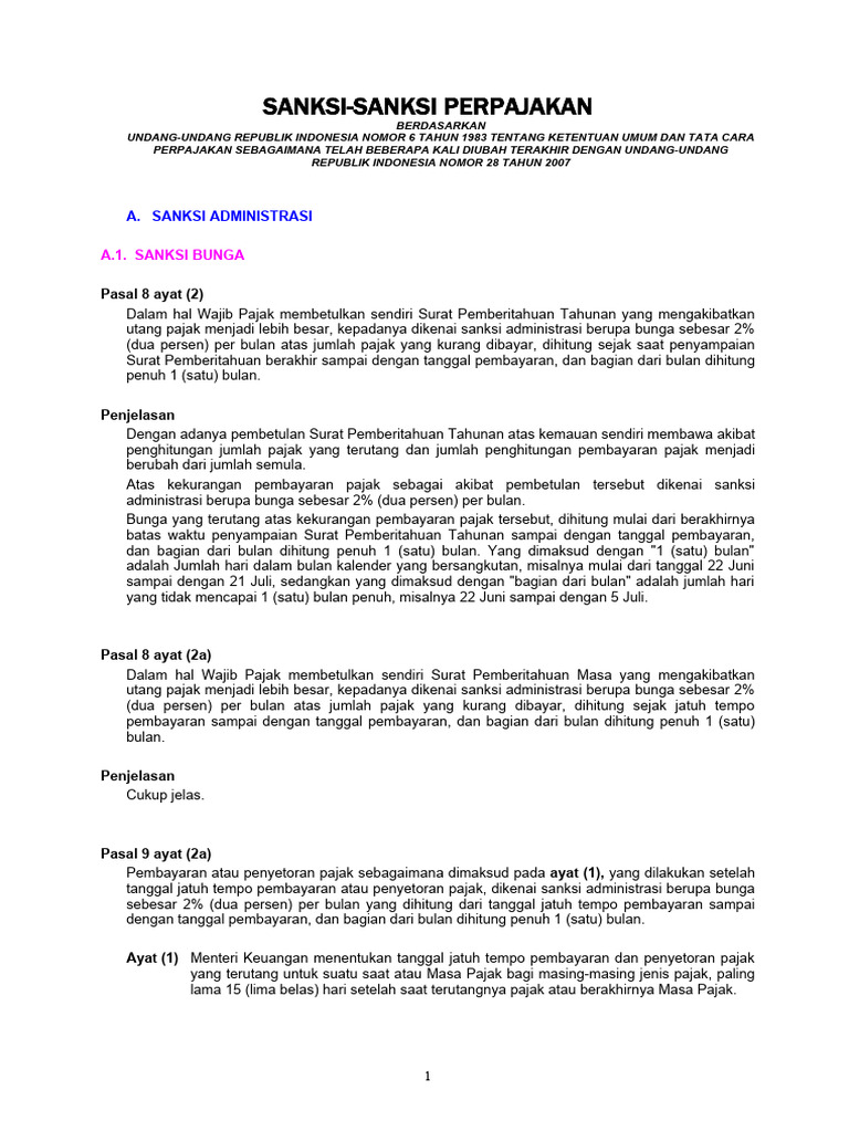 Bahan Ajar 3. Sanksi | PDF