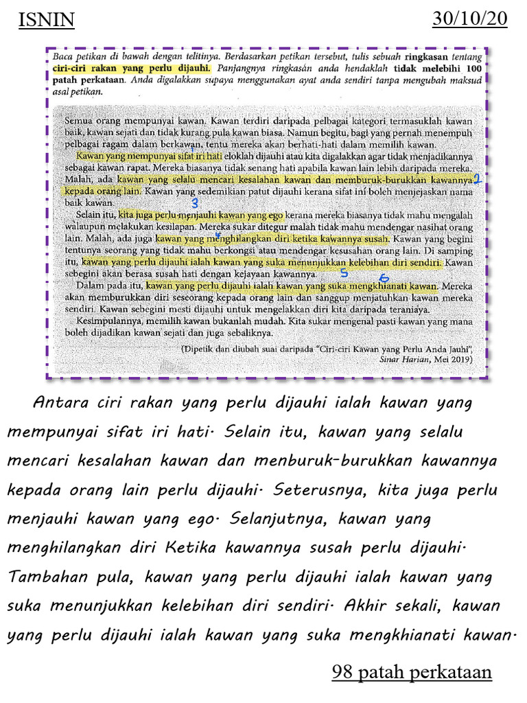 Ringkasan, Karangan Pendek & Karangan Panjang | PDF