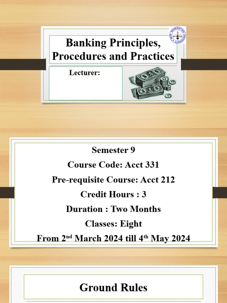 Introduction To Banking | PDF | Banks | Money