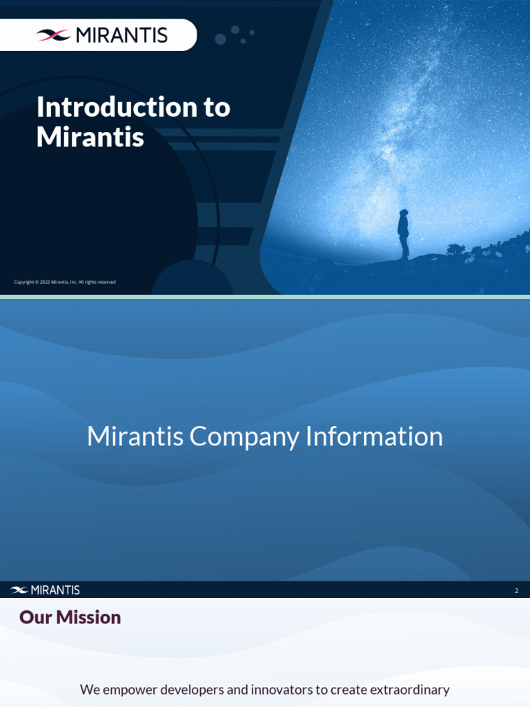 Introduction To Mirantis (France) | PDF | Cloud Computing | Open Stack