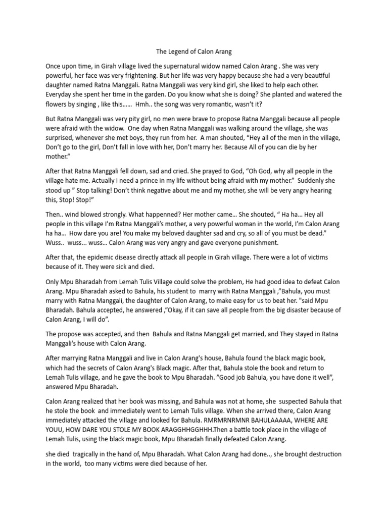 Calon Arang | PDF | Poetry