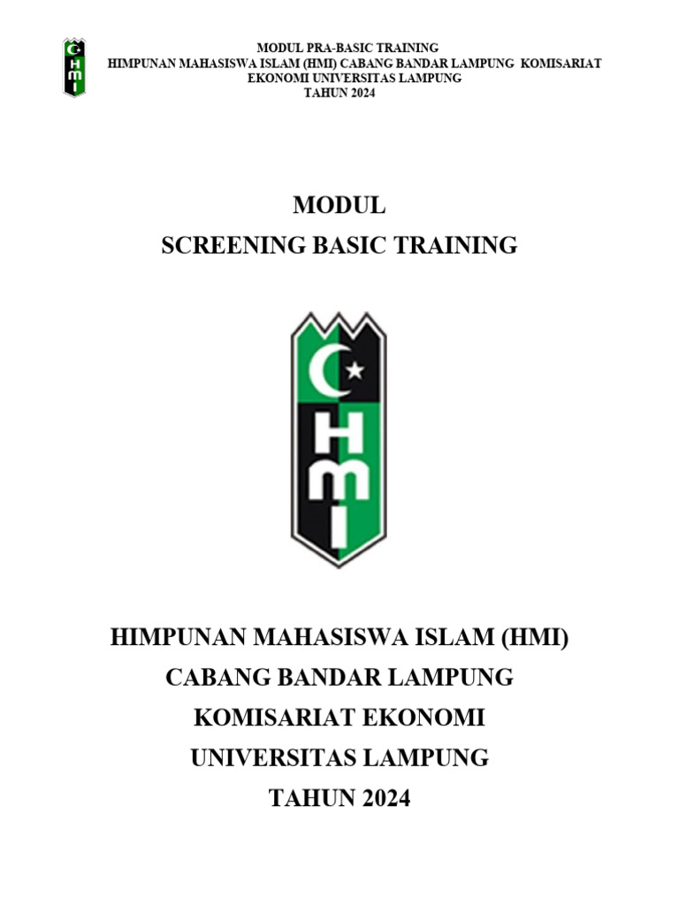 Modul Basic Training 2024 | PDF | Ilmu Sosial | Agama & Spiritualitas
