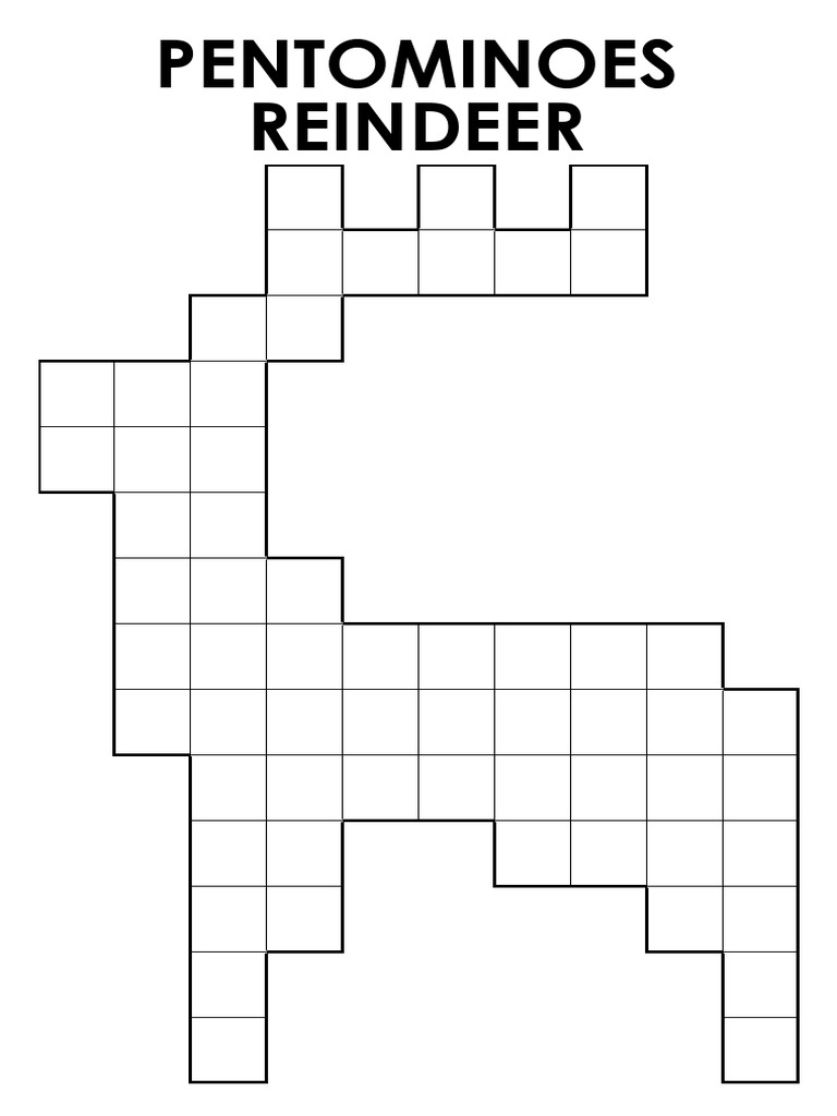 Pentominoes Reindeer Puzzle | PDF