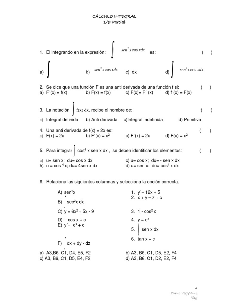 Calculo Integral 22 | PDF | Integral | Derivado