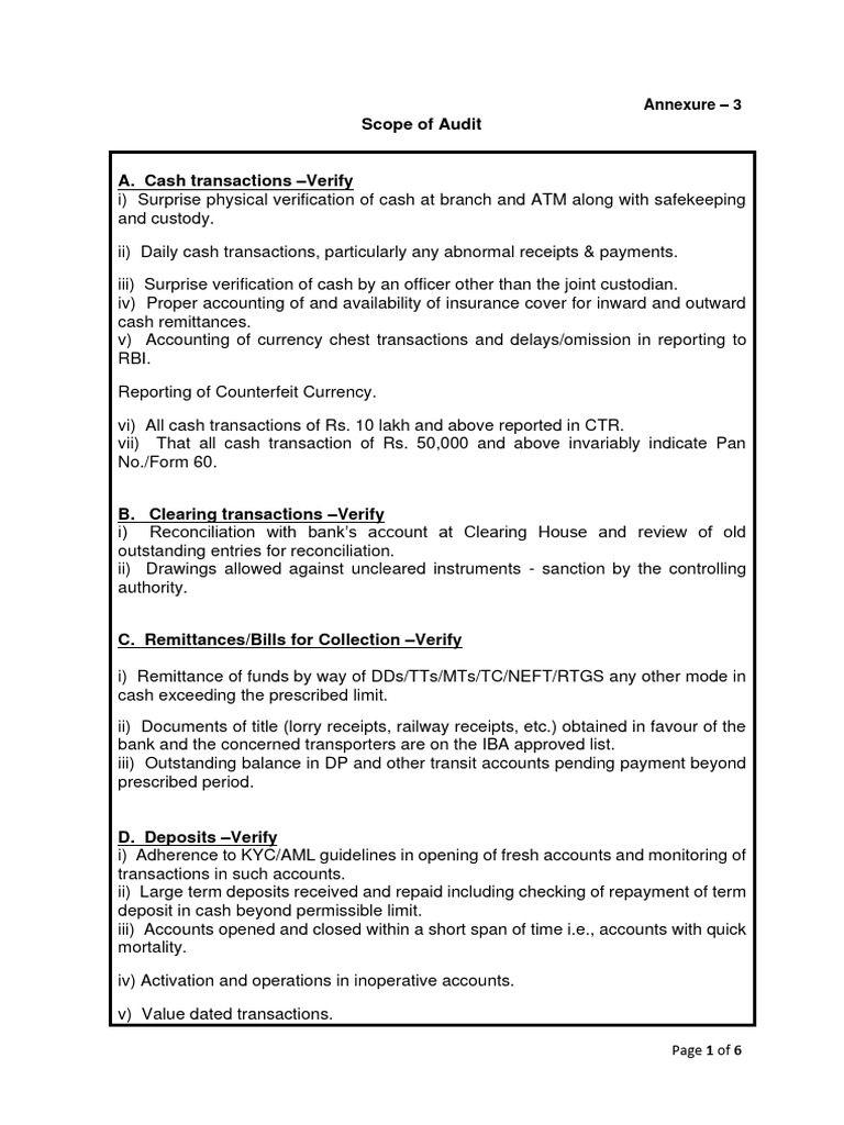 020520240633-Annexure 3 - Scope of Audit | Download Free PDF | Debit ...