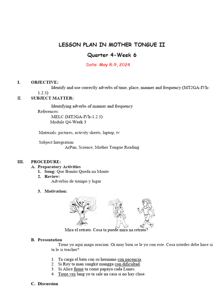 MTB LP Q4 WK6 Day 3 5 | PDF | Gramática | Semántica léxica