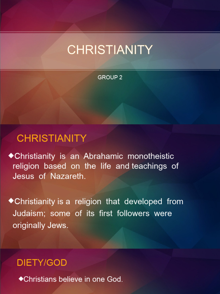 Overview of Christianity Basics | PDF