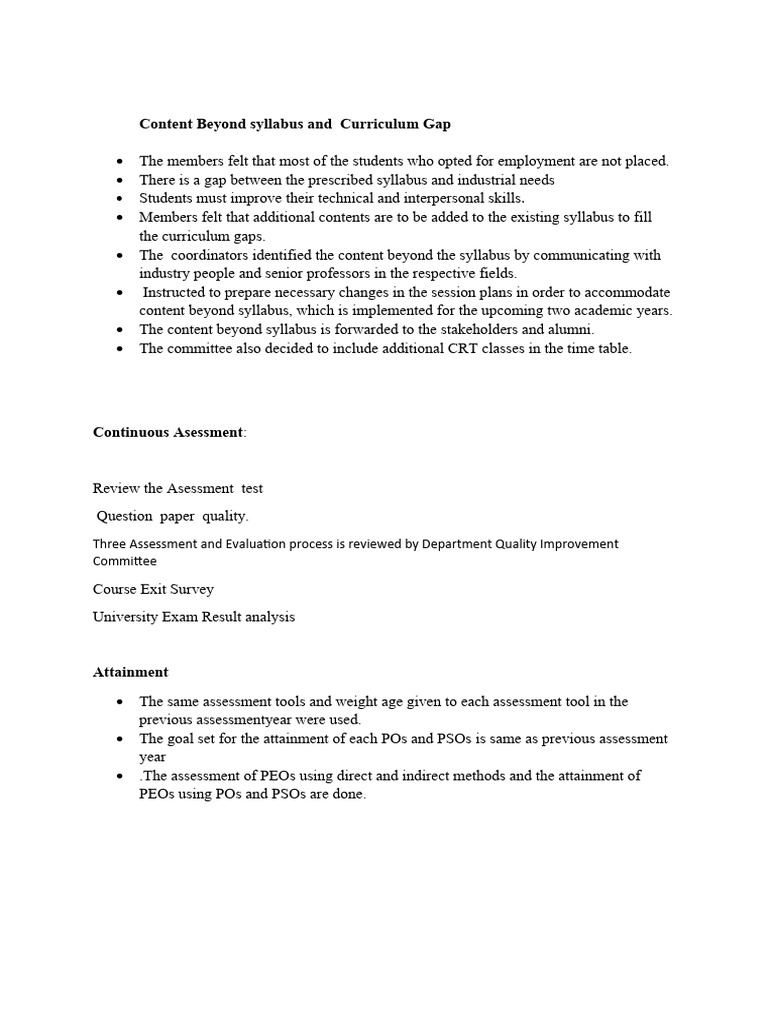 Minutes Summary Pdf Educational Assessment Learning