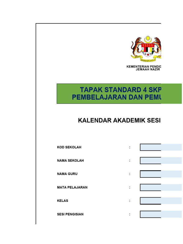 2024 SKPMK@S Tapak Standard 4 (Kendiri) .XLSM | PDF