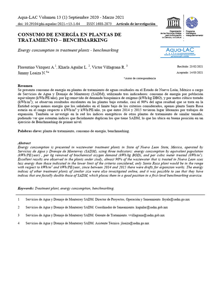 Alfonsogtzlo, ART-04 13 (1) 2021 AquaLAC 45-57 Version 1.7 | PDF ...