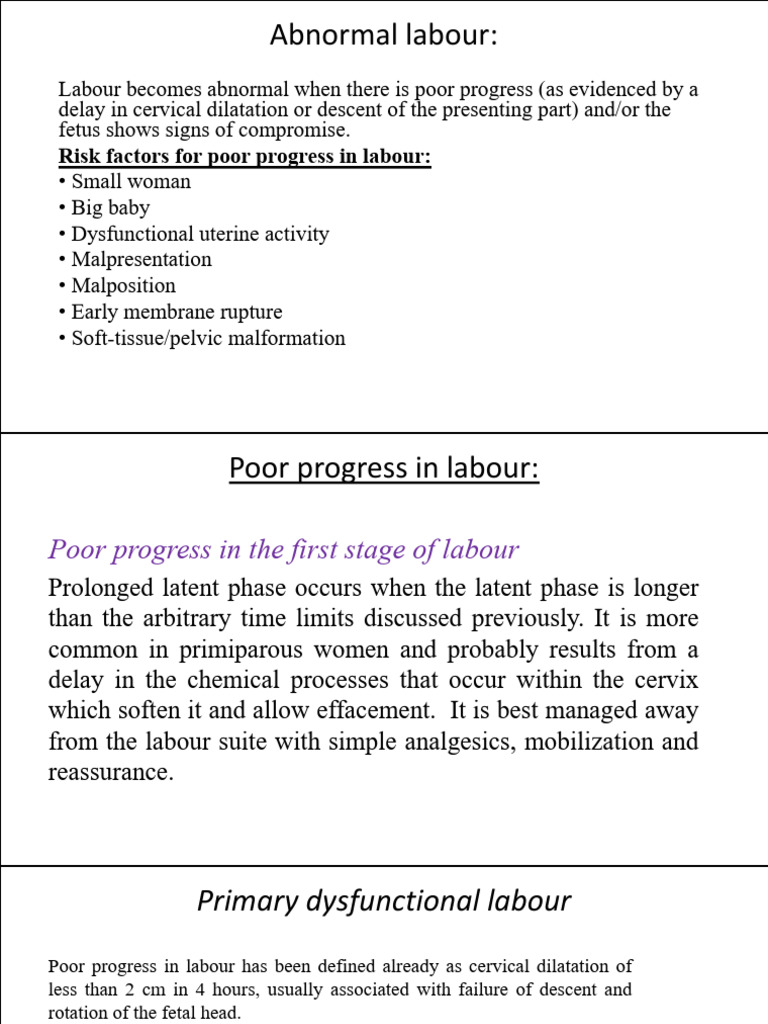 PROLONGED LABOUR | PDF | Childbirth | Human Reproduction