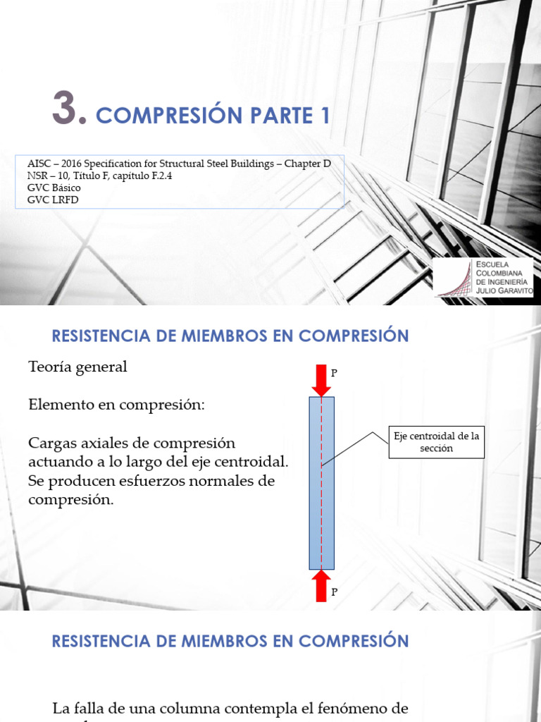 03 Compresión 1 | PDF | Pandeo | Ciencia de los Materiales