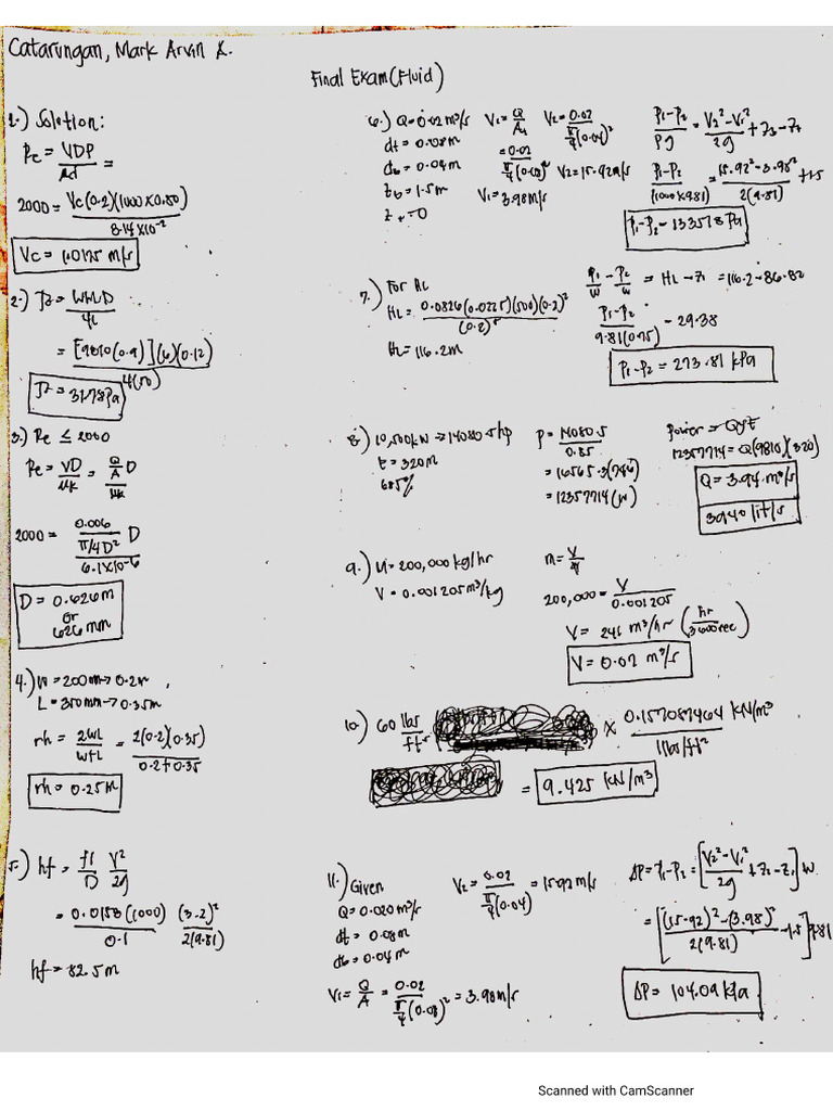 Fluid-Final-Exam | PDF