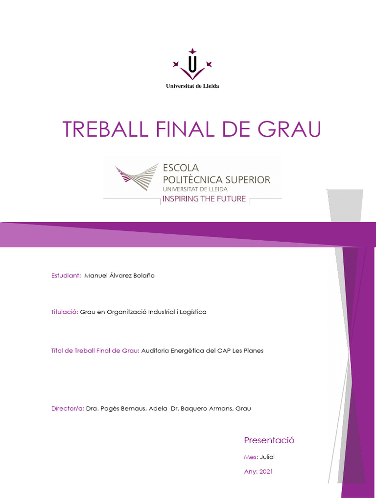 TFG 1 de 5 - CAP Les Planes - Manel Álvarez - MEMORIA - V5.20 | PDF ...