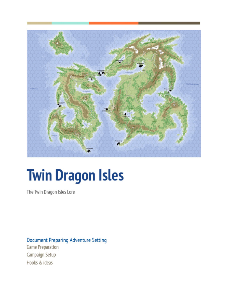 Twin Dragon Isles | PDF | Elf (Dungeons & Dragons) | Piracy