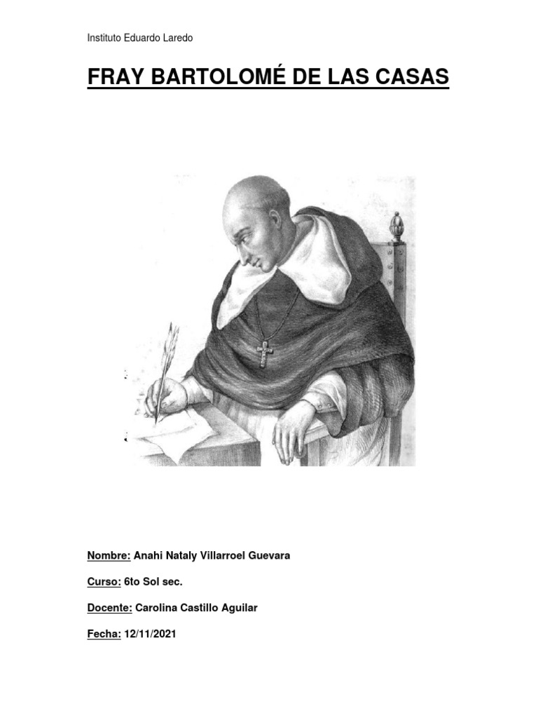 Bartolomé de Las Casas | PDF | Esclavitud | Colonización europea de las ...