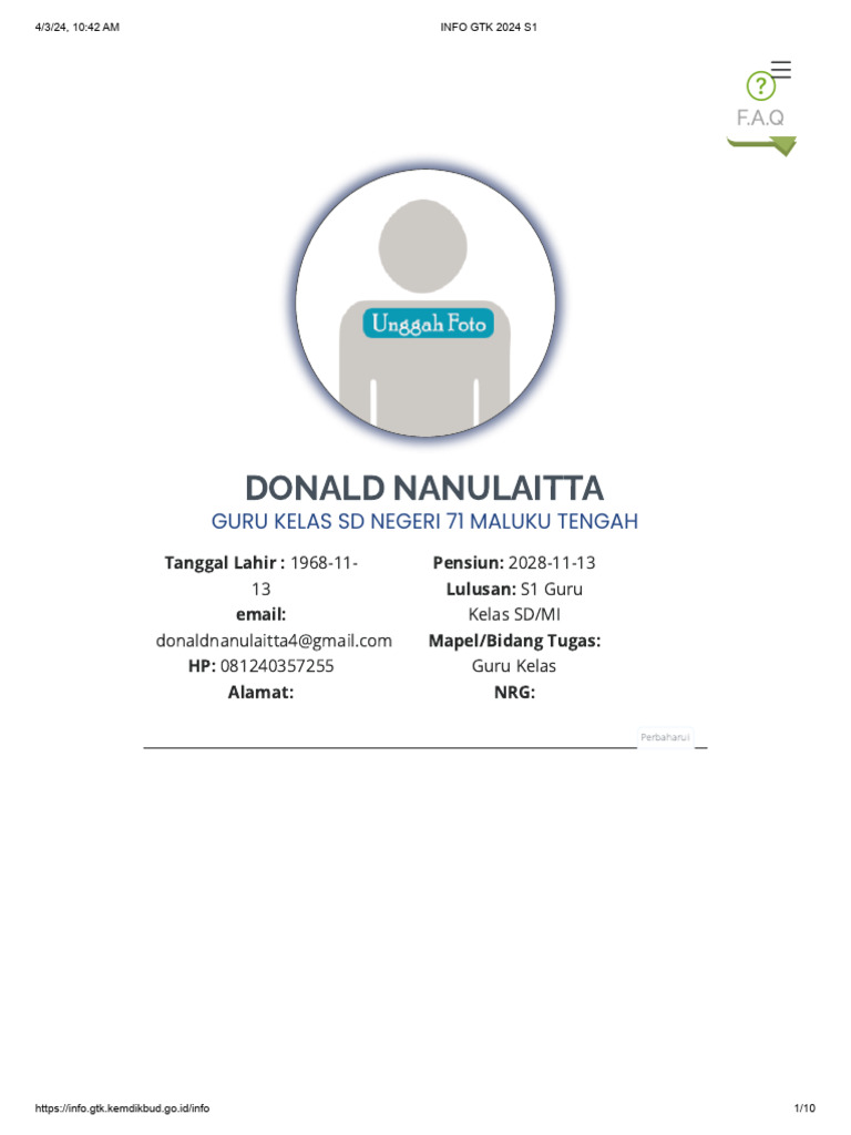 INFO GTK 2024 S1 Donald | PDF