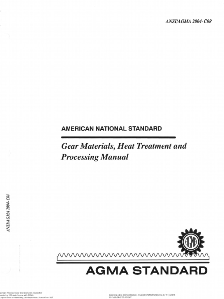 Ansi Agma 2004 c08 | PDF