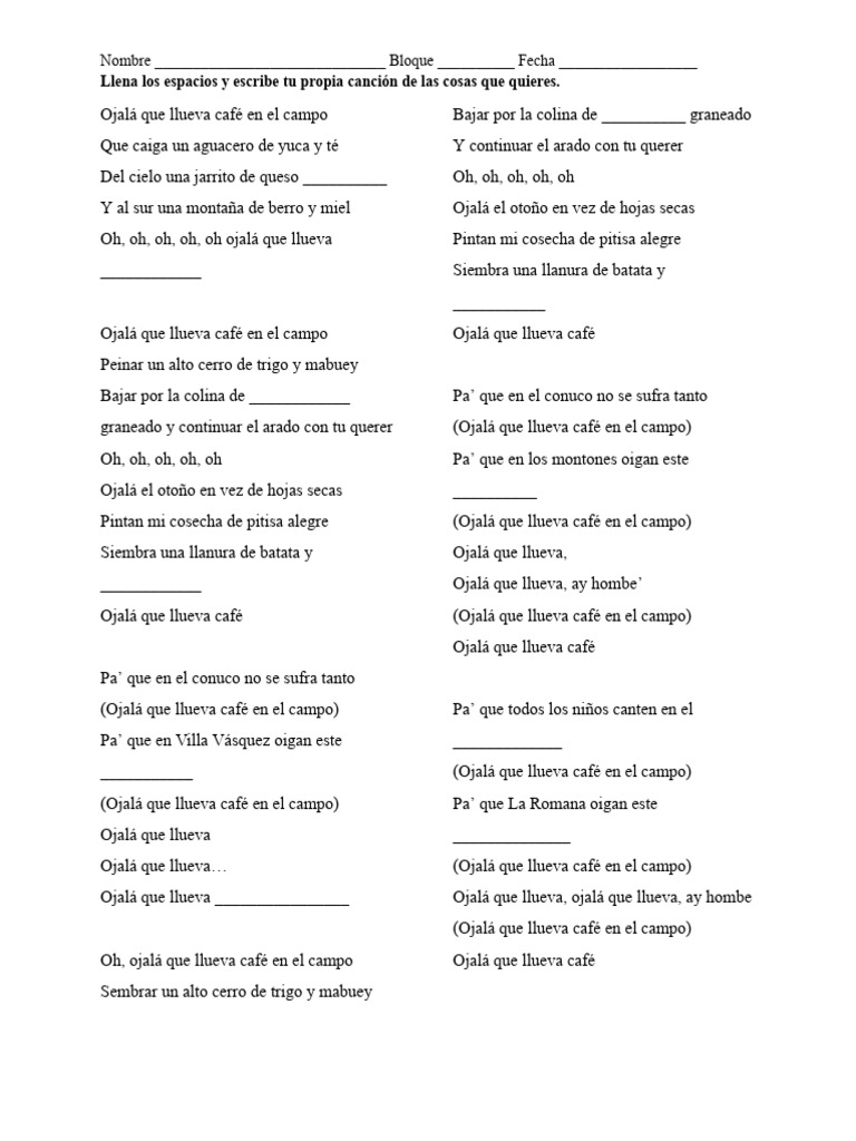 Ojalá Que Llueva Café | PDF | Cultivos | Industria de alimentos