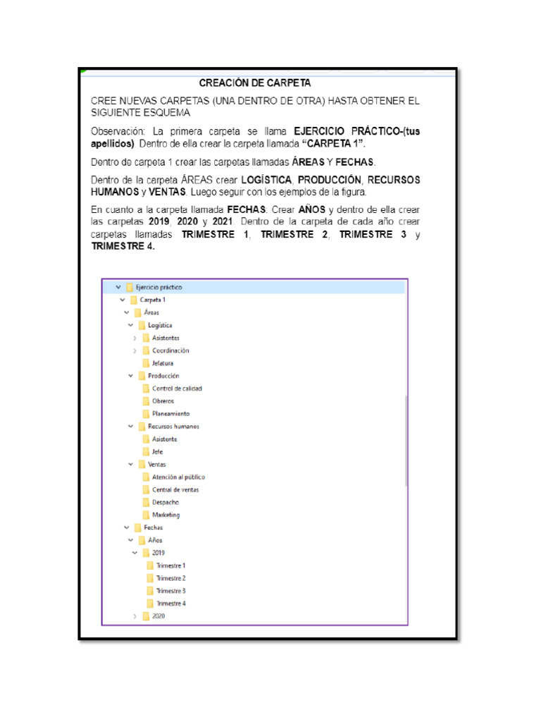 CREACION DE CARPETAS | PDF
