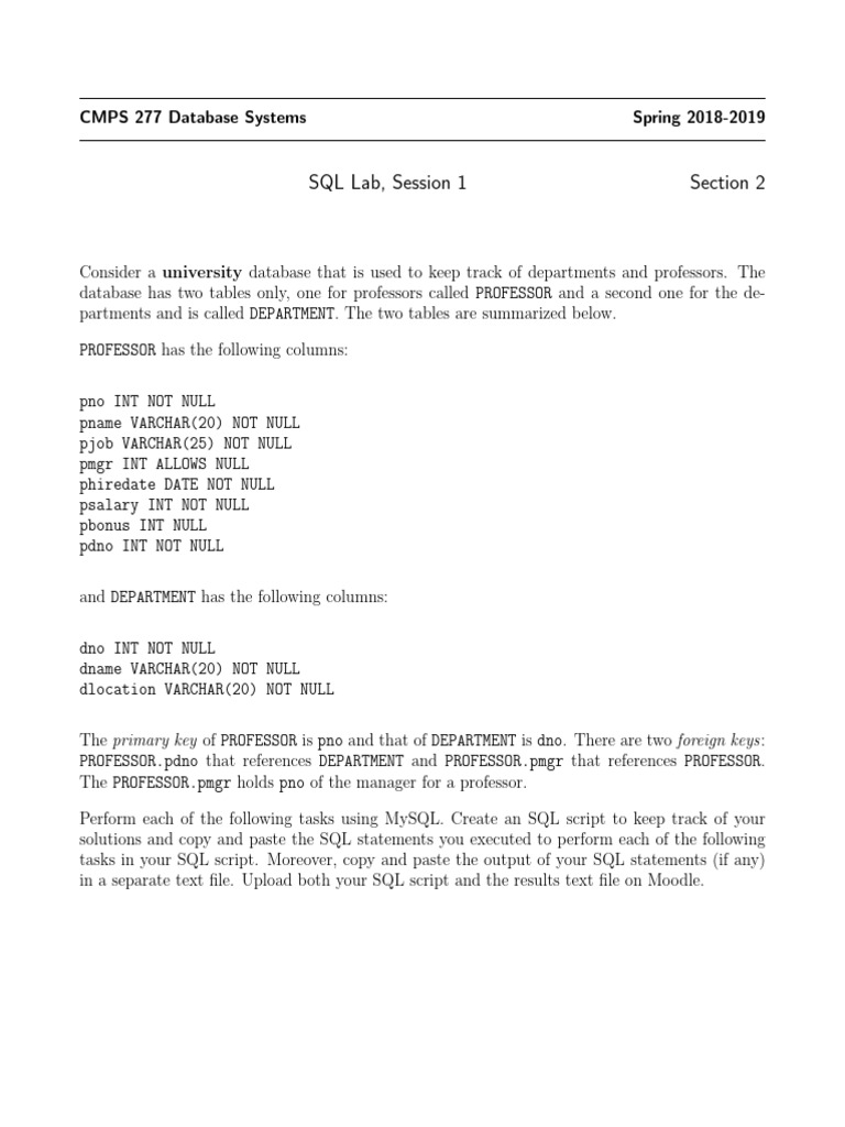 Lab1 Sec2 | Download Free PDF | Data Management | Databases