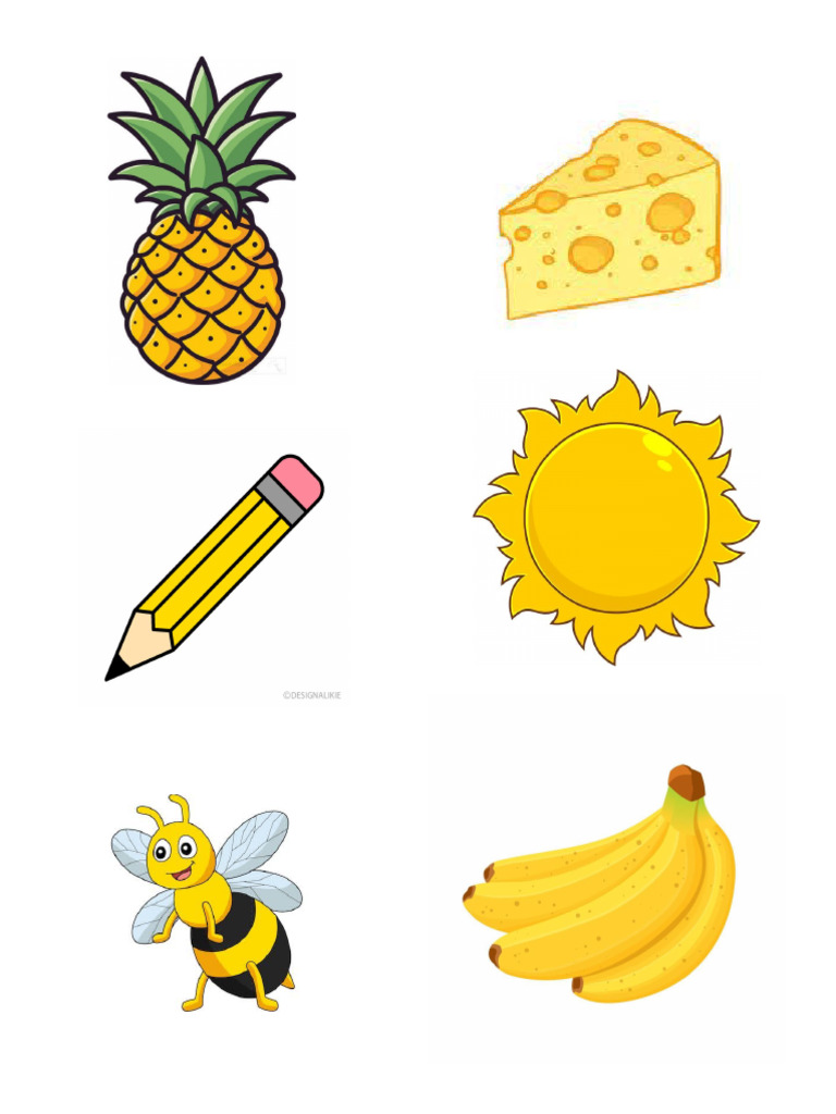 Color Yellow Things | PDF