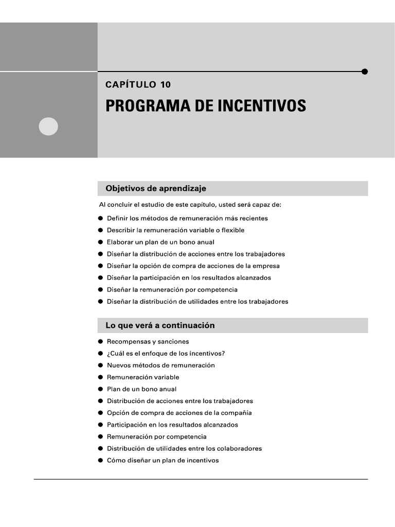 Incentivos | PDF