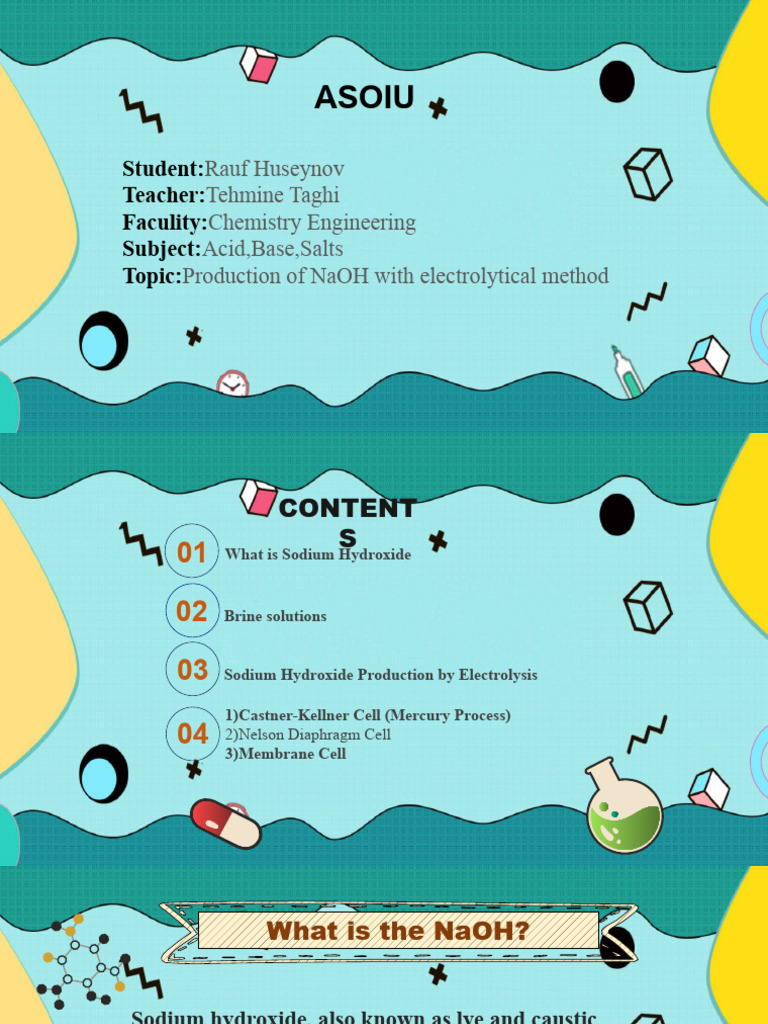 Production of NaOH | PDF | Sodium Hydroxide | Sodium