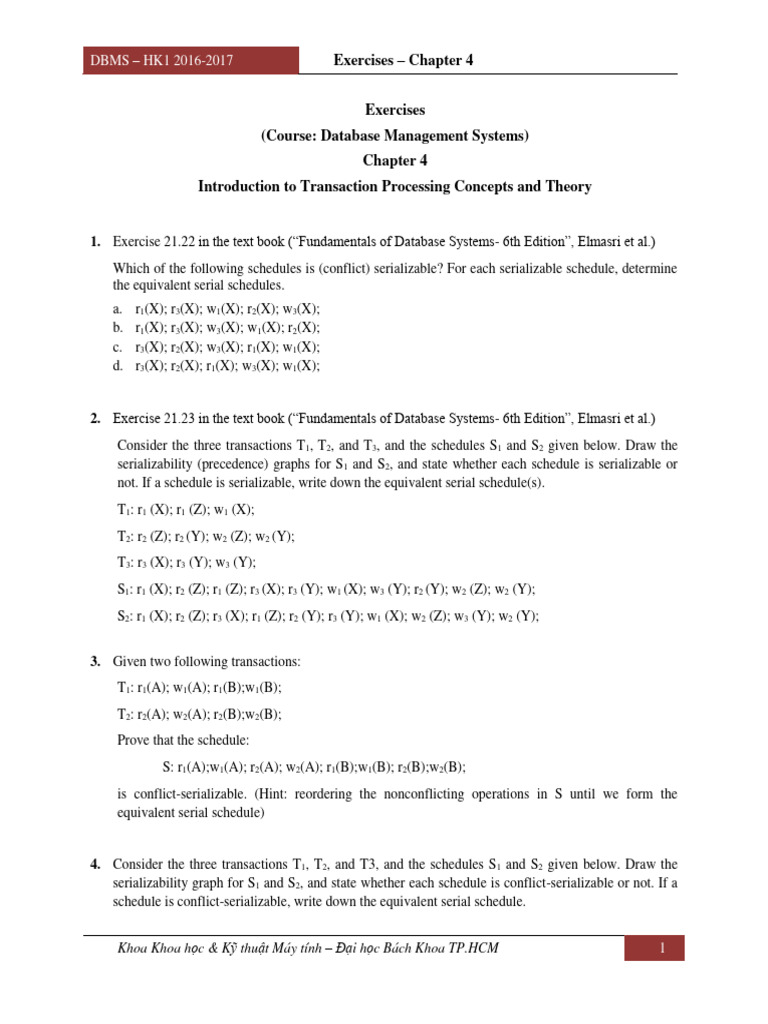 Co-So-Du-Lieu - Le-Thi-Bao-Thu - Exercises - 4 - (Cuuduongthancong - Com) | PDF | Information ...