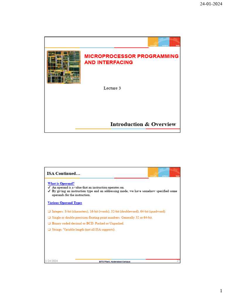 Lecture_3_19th_Jan_2024 | PDF | Integer (Computer Science) | Parallel Computing
