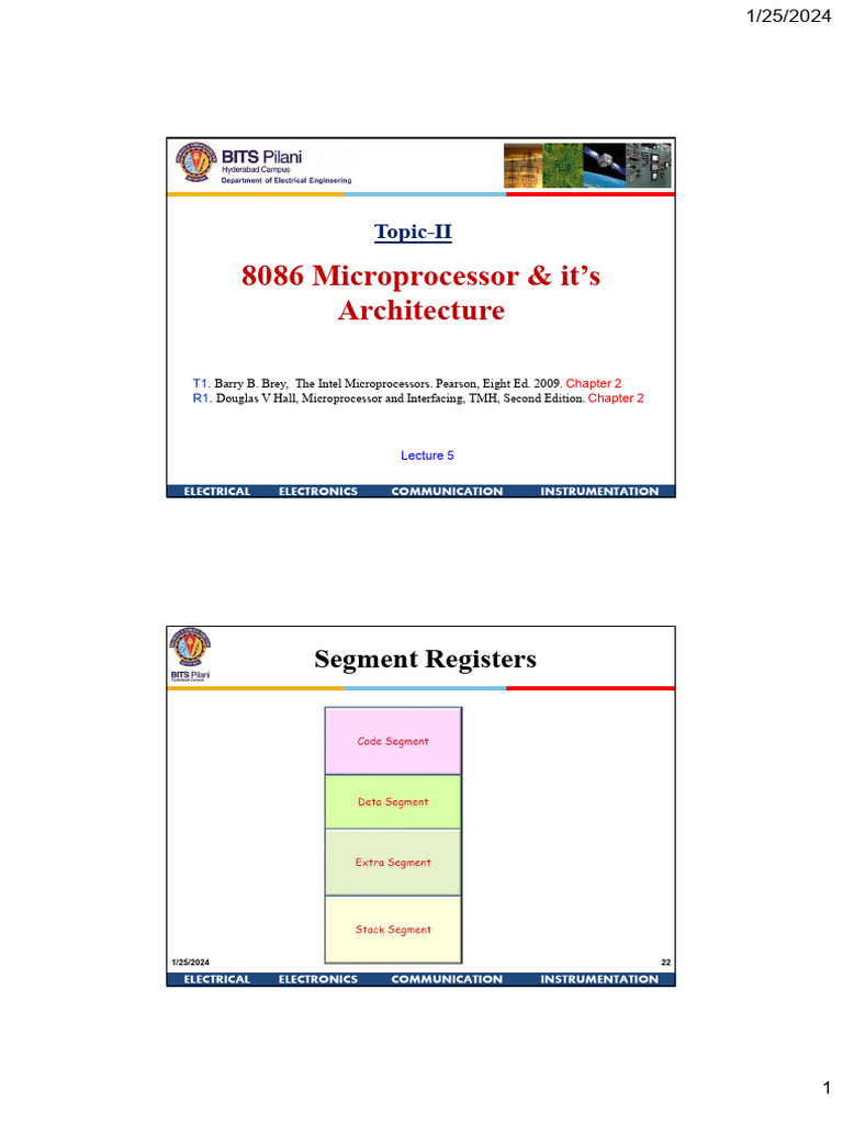Lecture 5 25th Jan 2024 | PDF | Computer Engineering | Computer Architecture
