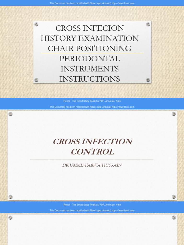 Cross Infection Control in Dentistry | PDF | Clinical Medicine ...