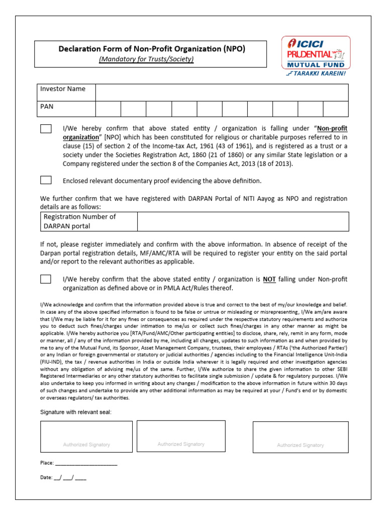 Npo Declaration July 2023 - MF | Download Free PDF | Business | Economies