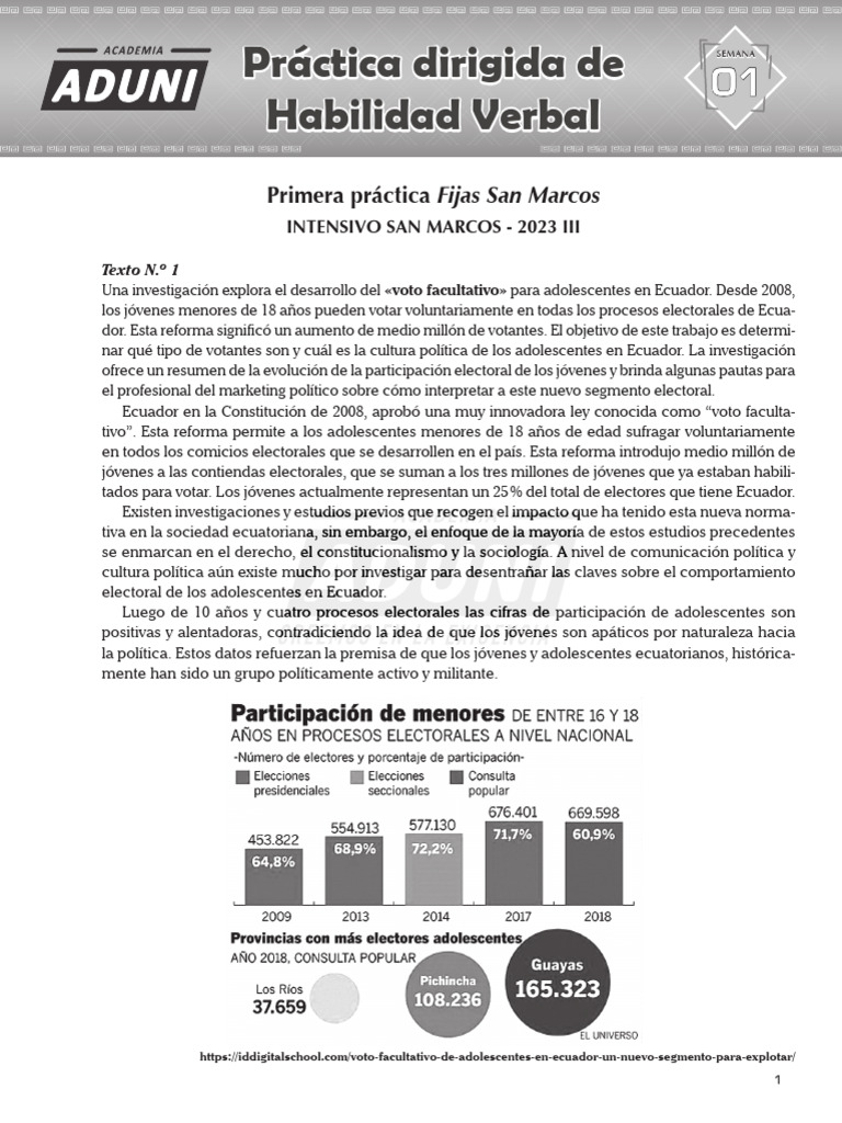 HV Ism Diri Sem01 | PDF | Ecuador | Gatos