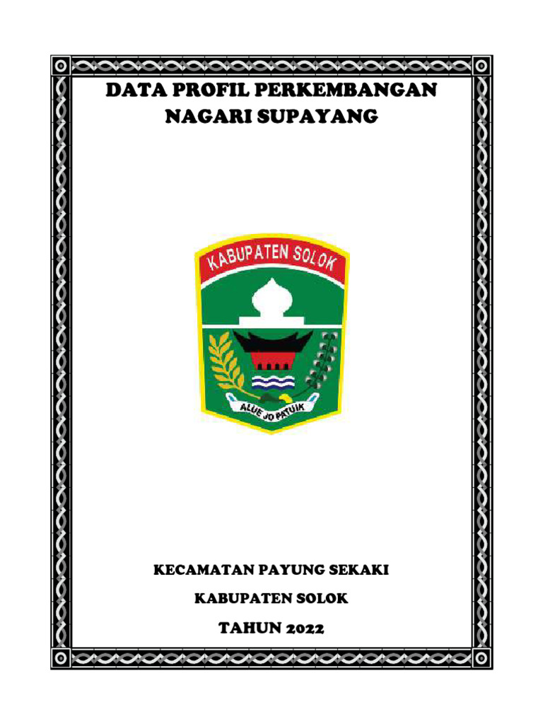 Profil Nagari Supayang | PDF