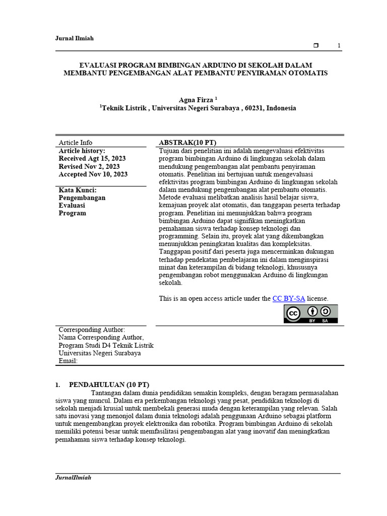 Jurnal Ilmiah Agna | PDF